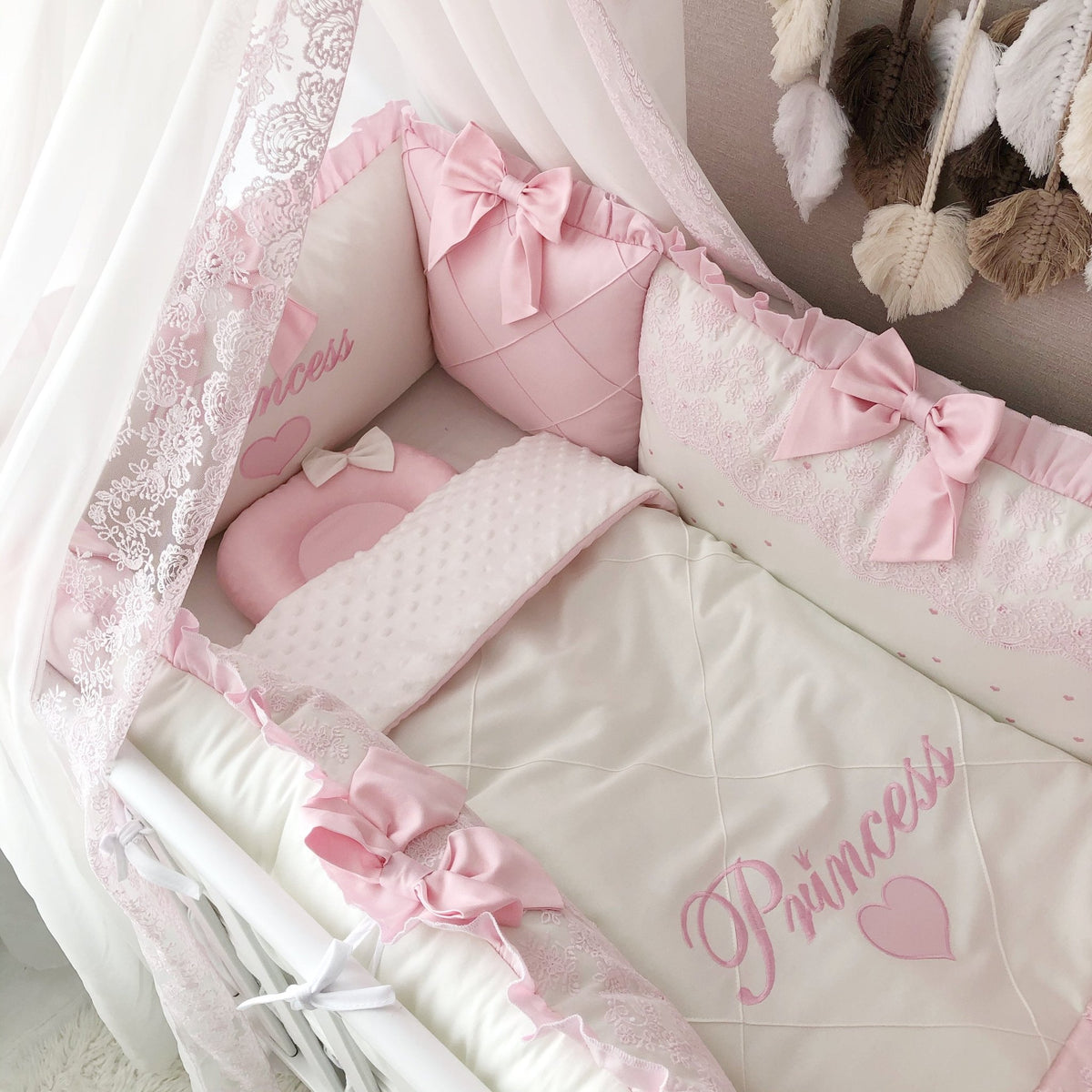 Crib bumper set "Princess" – KudikisShop